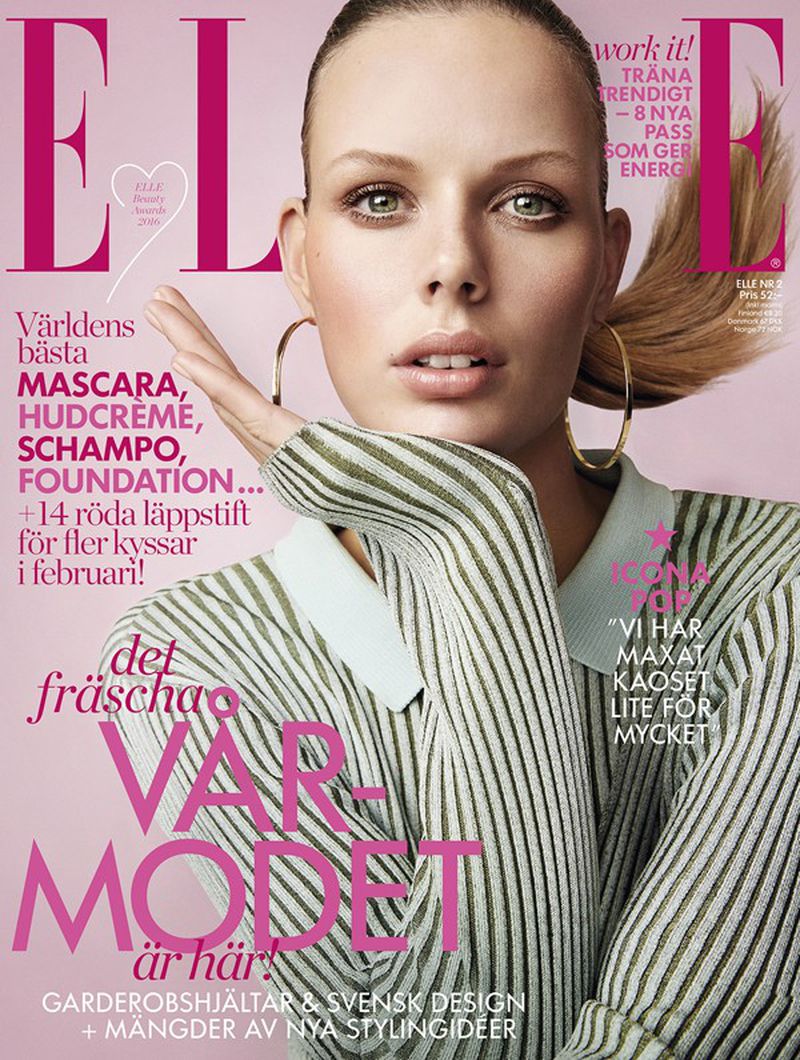Elle Sweden February 2016 Cover (Elle Sweden)
