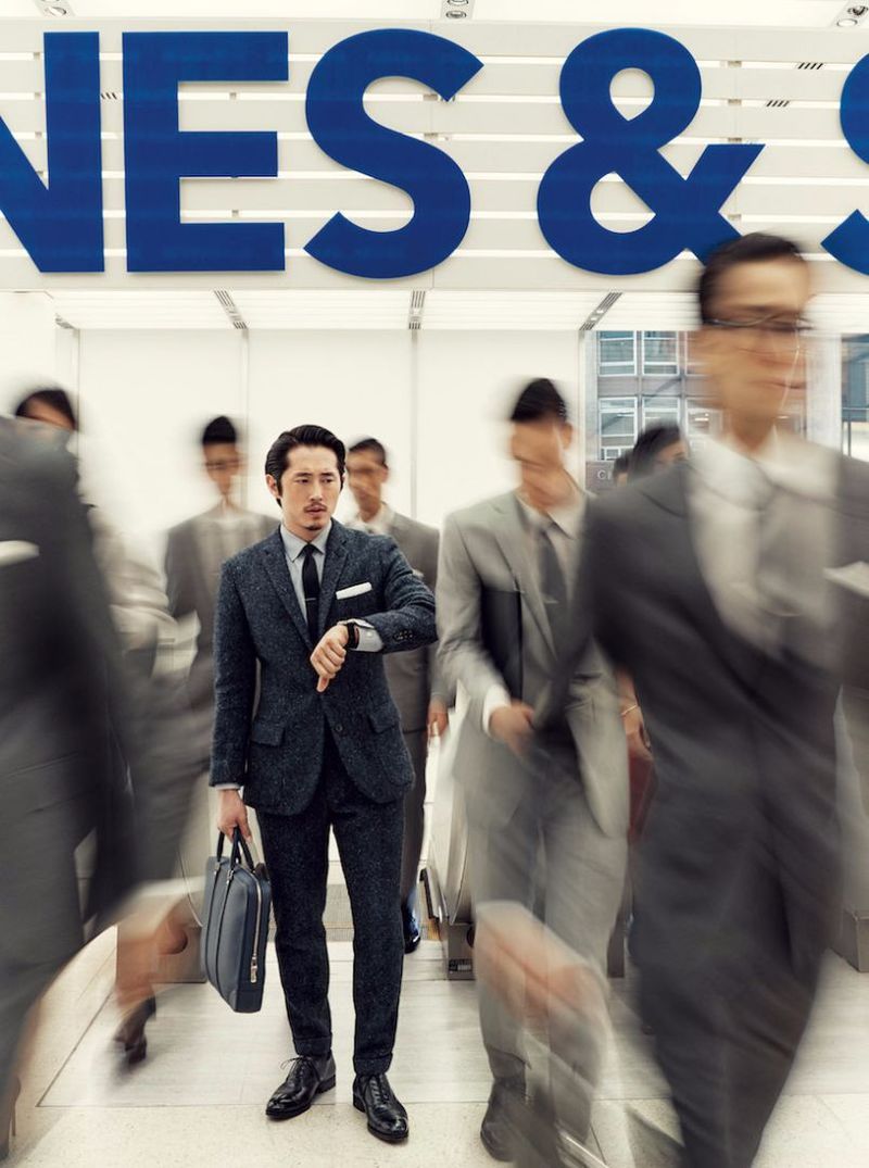 Steven Yeun Suits Up in Fall’s Best Tweed Suits (GQ Magazine U.S.)