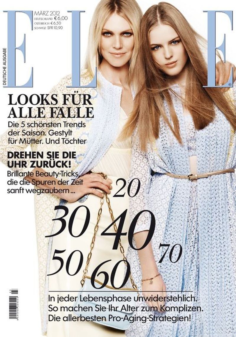Elle Germany March 2012 Two Covers (Elle Germany)
