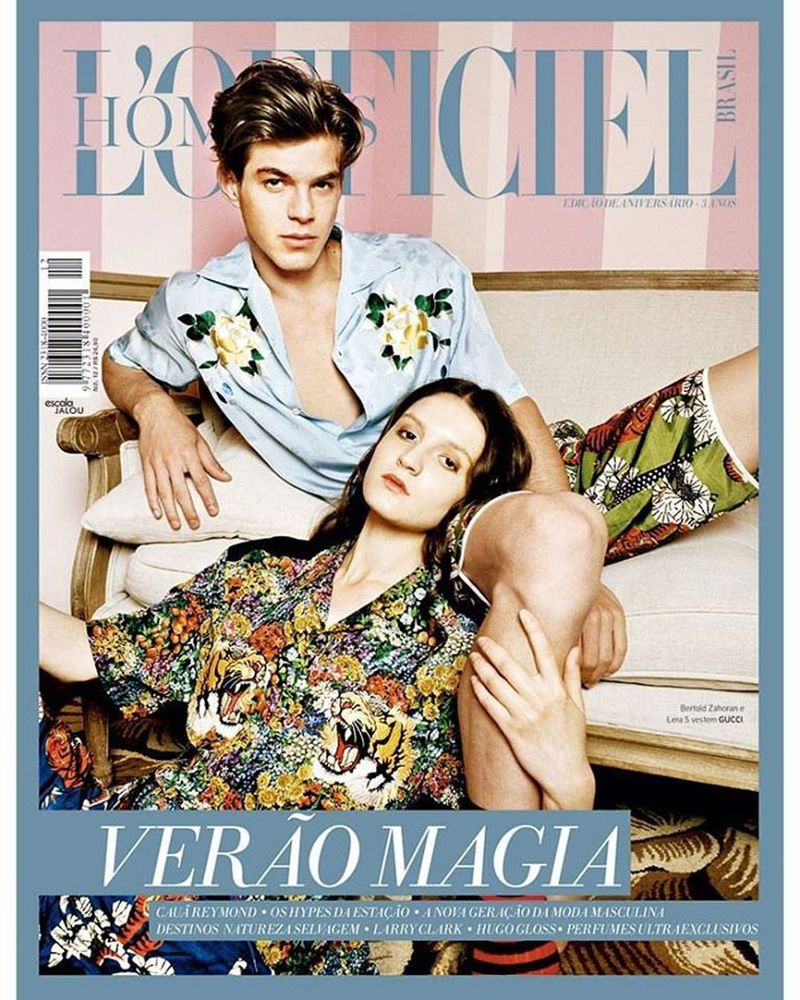 LOfficiel Homme Brasil January 2017 Cover by Louise Victoria Reinke (L ...