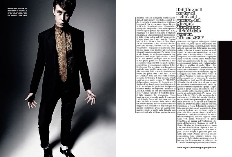 George Mackay (L'Uomo Vogue)