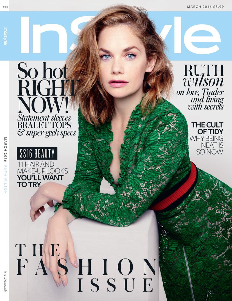 InStyle UK March 2016 Cover with Ruth Wilson (InStyle UK)