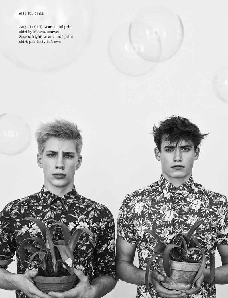 Perennial Florals with Augusta Alexander & Sascha Wolf (Attitude Magazine)