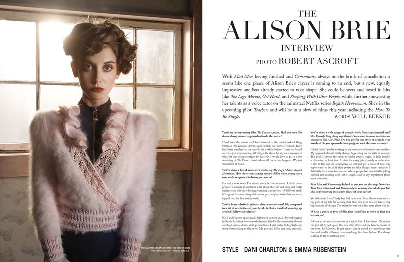 Alison Brie by Robert Ascroft (VVV Magazine)