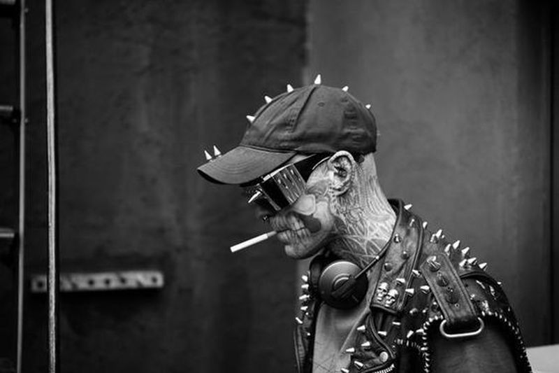 Interview with Rick Genest (ph by Jenna Greene) (WWD)