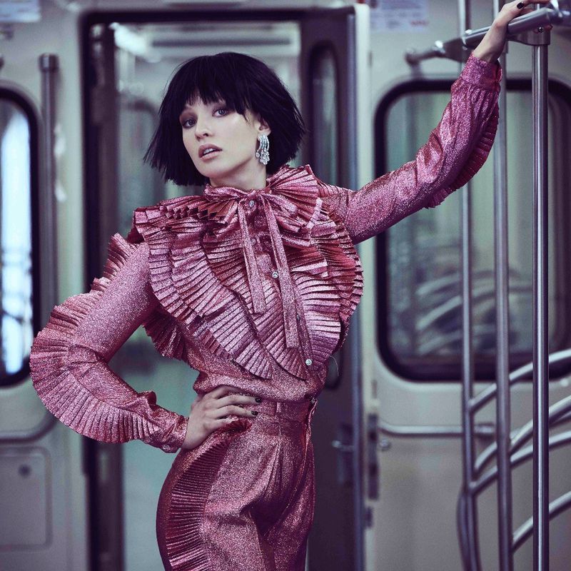 Subway with actress Natalia Berger (Tatler Russia)