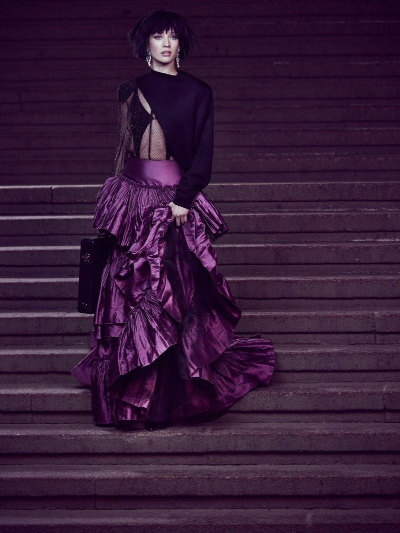 Subway with actress Natalia Berger (Tatler Russia)