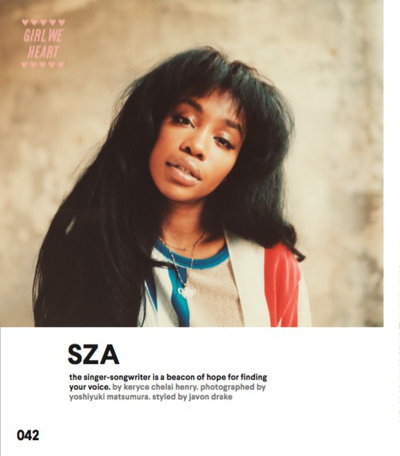 SZA: Girl With Heart (Nylon Magazine)