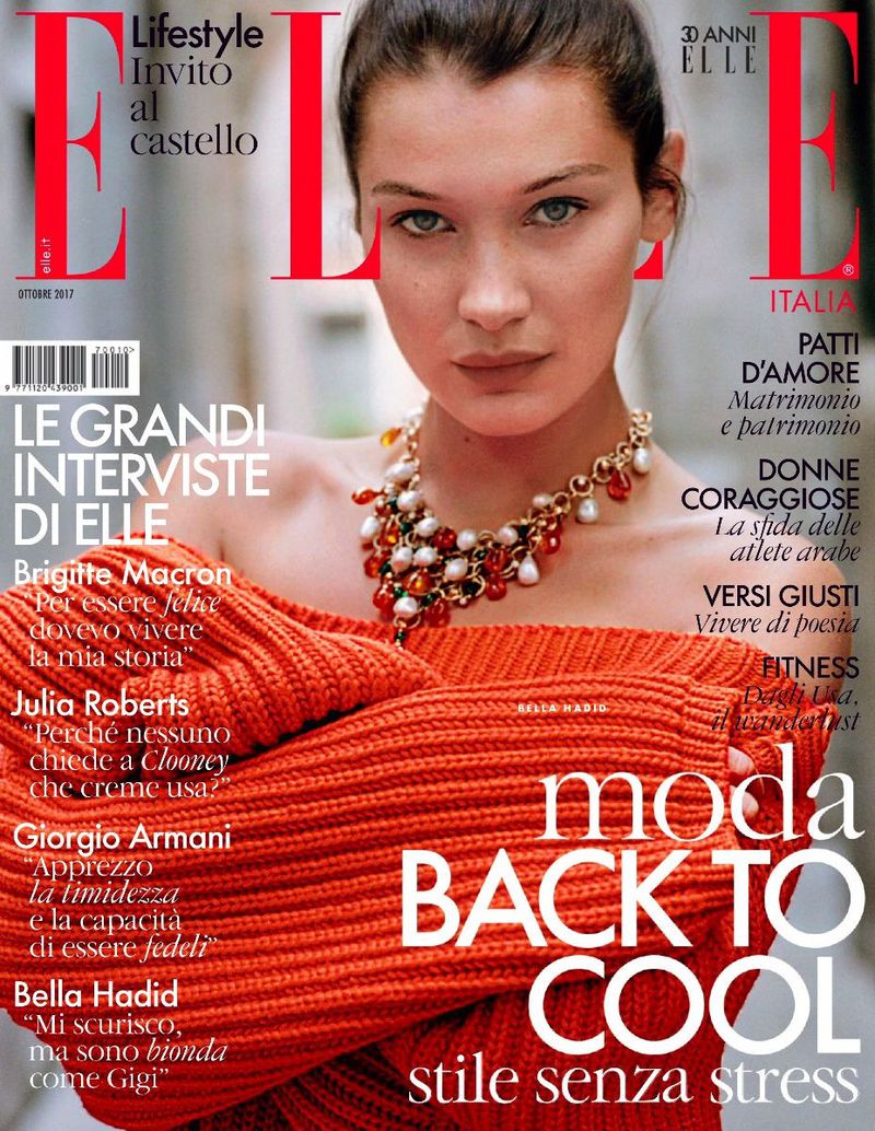 Elle Italia October 2017 Cover (Elle Italia)