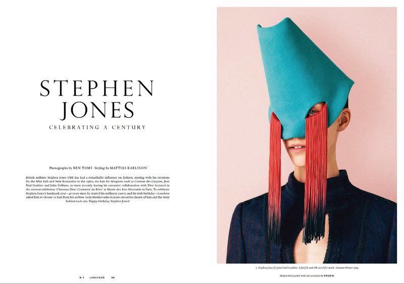 Stephen Jones - Celebrating a Century (Luncheon Magazine)