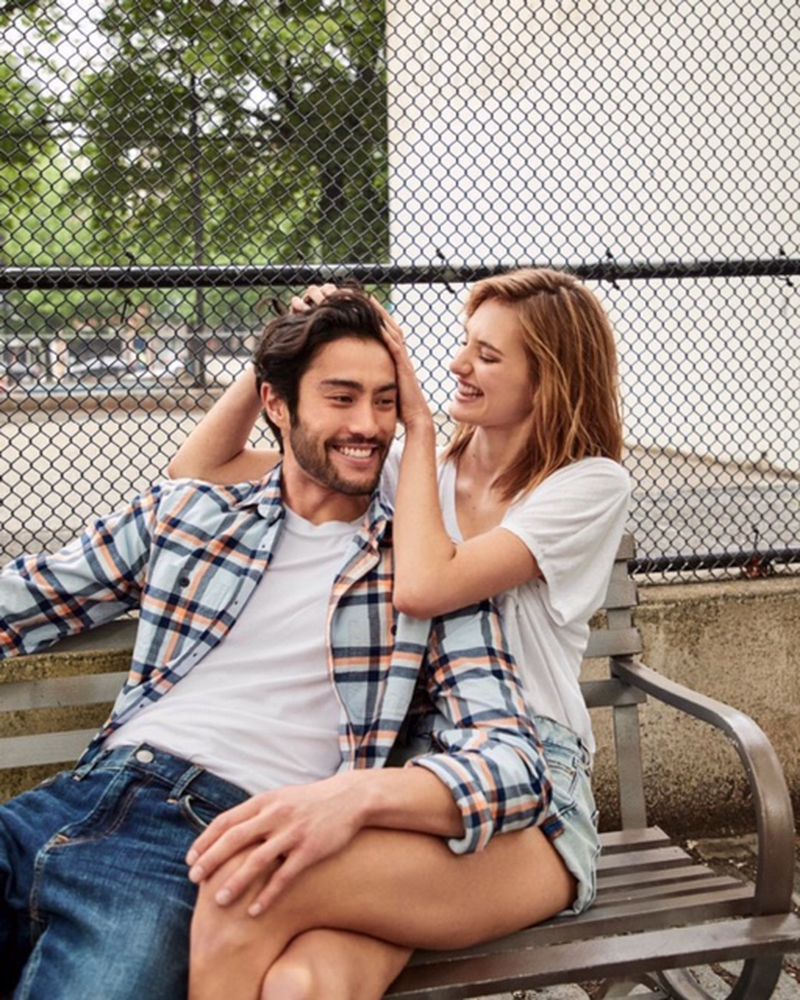 Two Models Prove that a Couple that Wears Denim Together, Stays ...