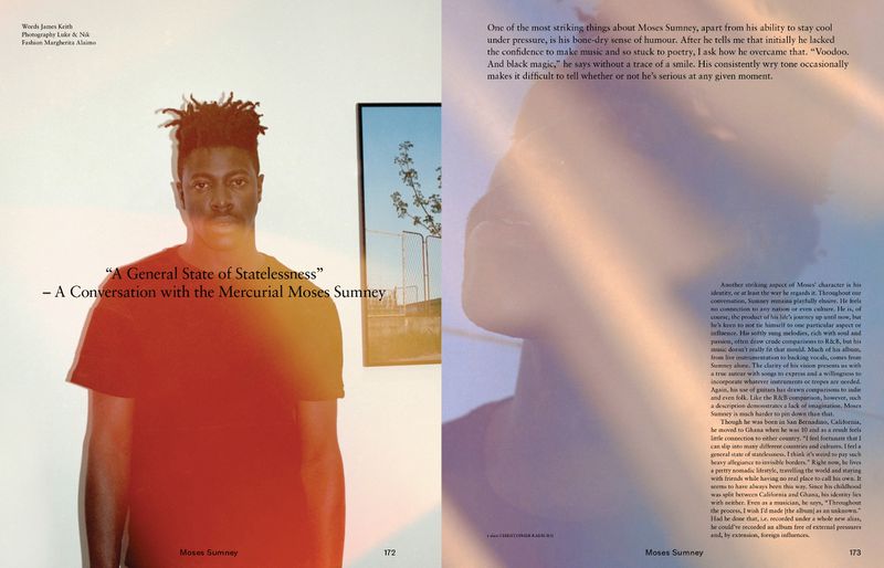 Moses Sumney (Notion Magazine)