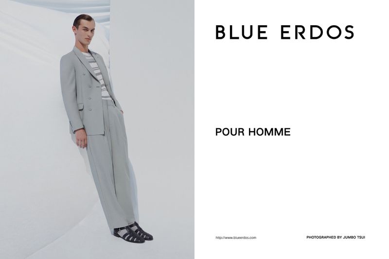 BLUE ERDOS POUR HOMME Spring / Summer 2019 Campaign (Erdos)