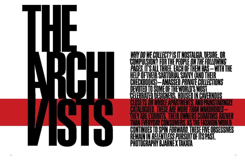 THE ARCHIVISTS (Interview Magazine)