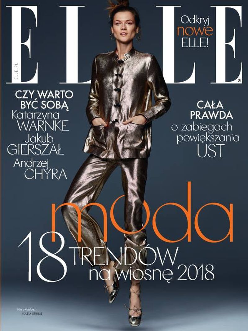 Elle Poland March 2018 Cover by Aldona Karczmarczyk (Elle Poland)
