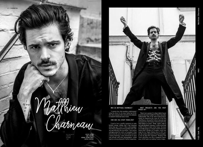 Matthieu Charneau for Nvrmind Paper (Various Editorials)