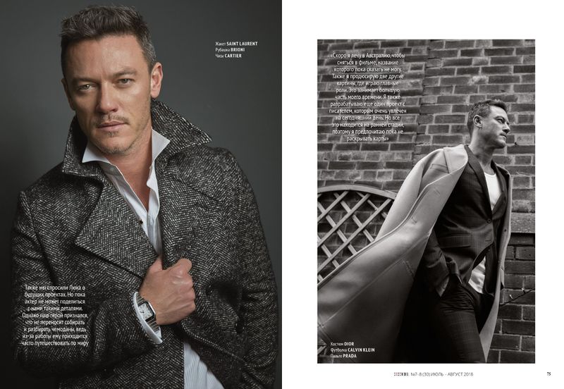 Luke Evans (L'Officiel Hommes Kazakhstan)