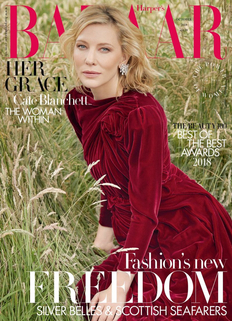 Harper's Bazaar UK October 2018 Cover (Harper's Bazaar UK)