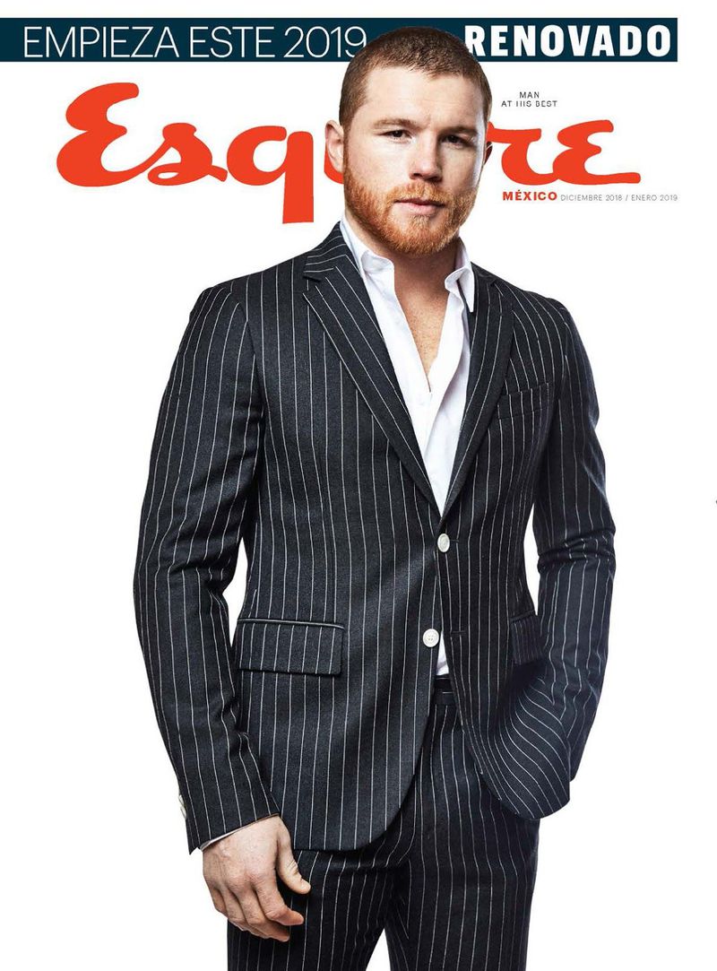 Esquire Mexico January 2019 Cover: Canelo Saul Alvarez by Bernardo ...