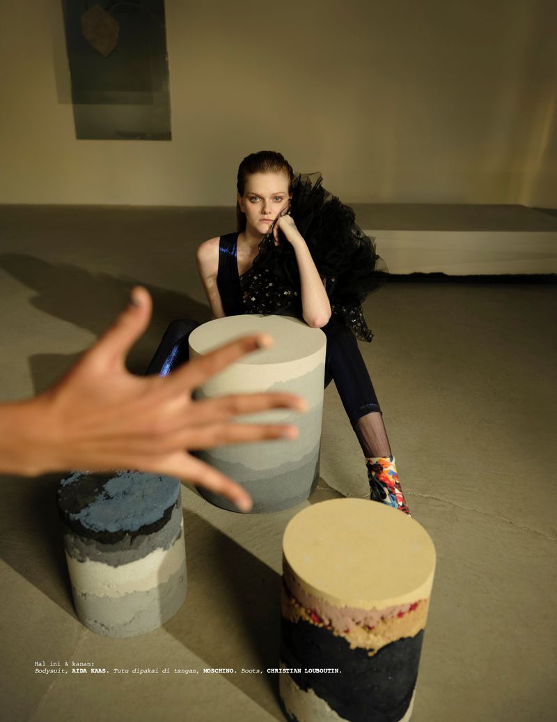 IN THE SPIRIT OF GIACOMETTI (L'Officiel Indonesia )