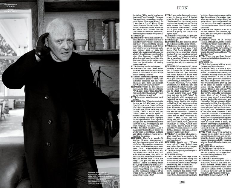 Anthony Hopkins (Interview Magazine)