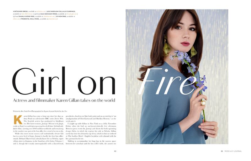 ROSE & IVY Spring 2018 Cover with Karen Gillan (Various Editorials)