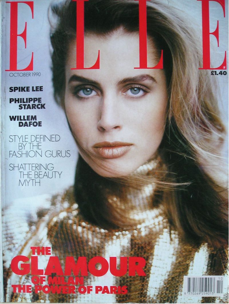 Elle UK October 1990 Cover (Elle UK)
