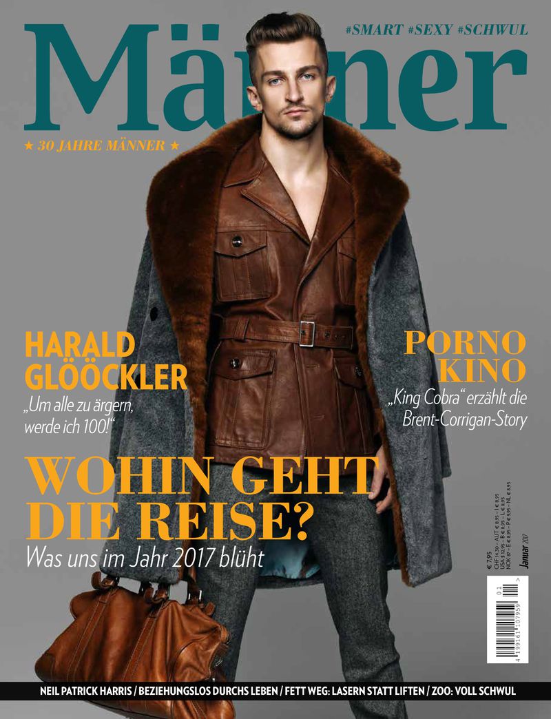 Maenner Magazine January Cover 2017 (Various Covers)