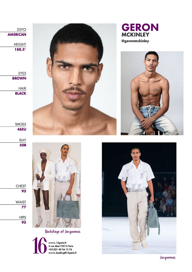 16 Men SHOW SHEETS Fall-Winter 2020 (Polaroids-Digitals)