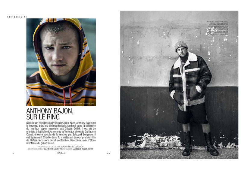 Anthony Bajon by Yannick Leconte (Apollo Magazine)