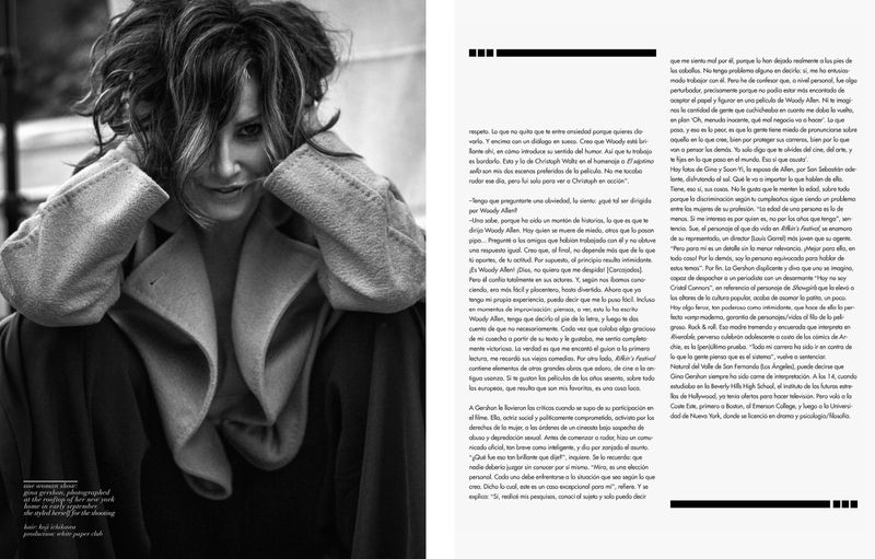 Gina Gershon for White Paper By (Various Editorials)