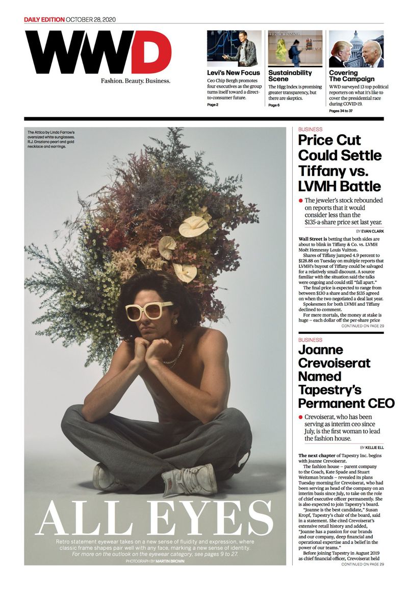 WWD October 2020 Cover: All Eyes (WWD)