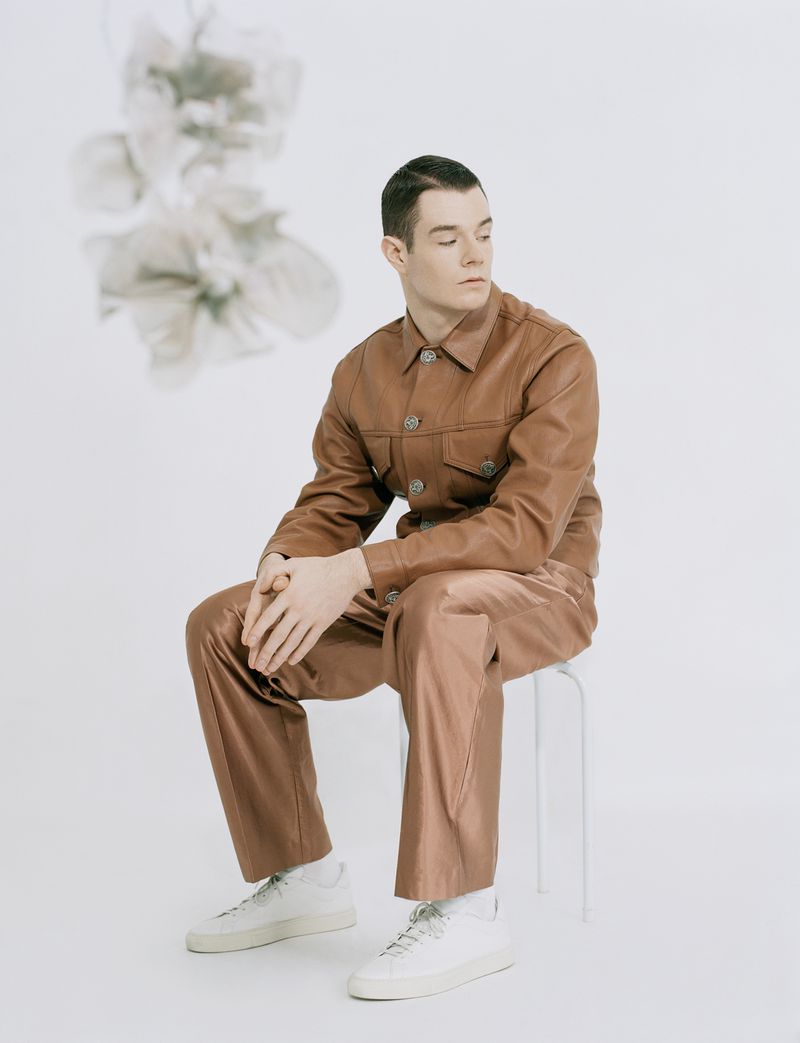 Connor Swindells styled by Andre Deveaux (Lewis Magazine)