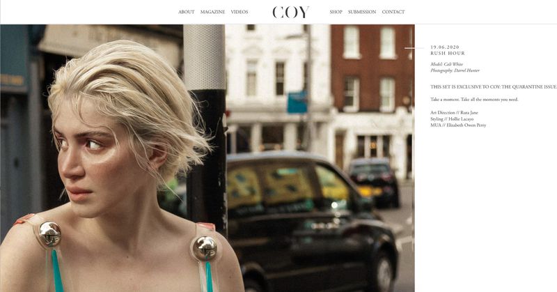 Rush Hour for Coy Magazine by Darrel Hunter (Various Editorials)