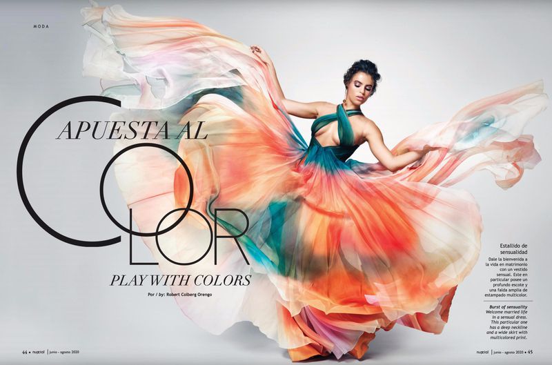Play with colors by Greg Gulbransen for Nupcial PR (Various Editorials)
