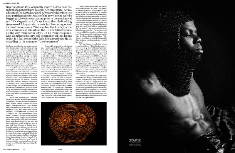 Rema - Gods , Aliens and Afropop (Dazed Magazine)