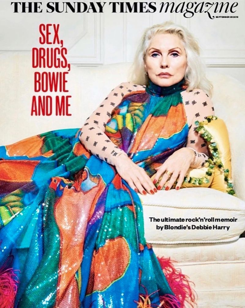 The Sunday Times Magazine September 2019 Cover: Debbie Harry by Dean ...