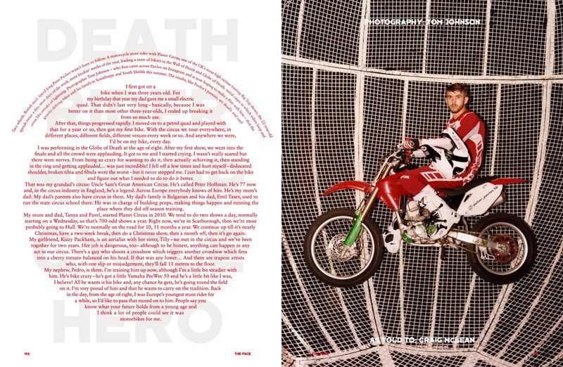 Death Rider Motorcycle Hero (The Face Magazine)