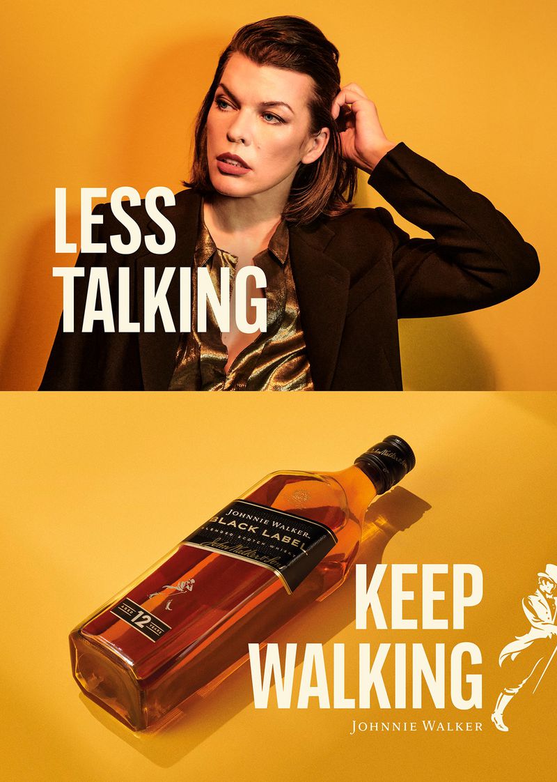 Johnnie Walker Holiday 2021 Campaign with Milla Jovovich (Various ...