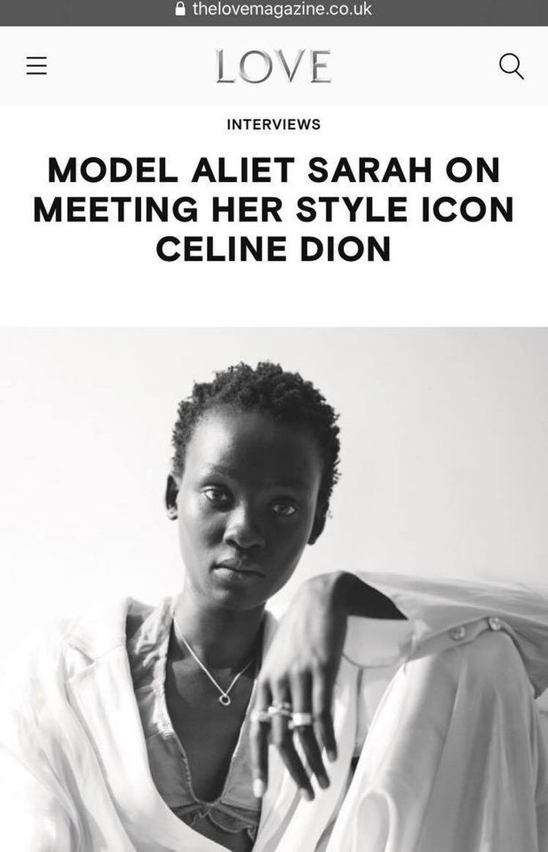 Aliet on meeting her icon Celine Dione (Love Magazine)