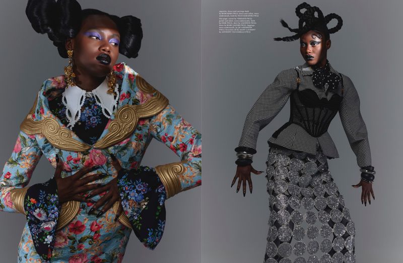 Janet Jumbo wears Thom Browne (HEROINE Magazine)