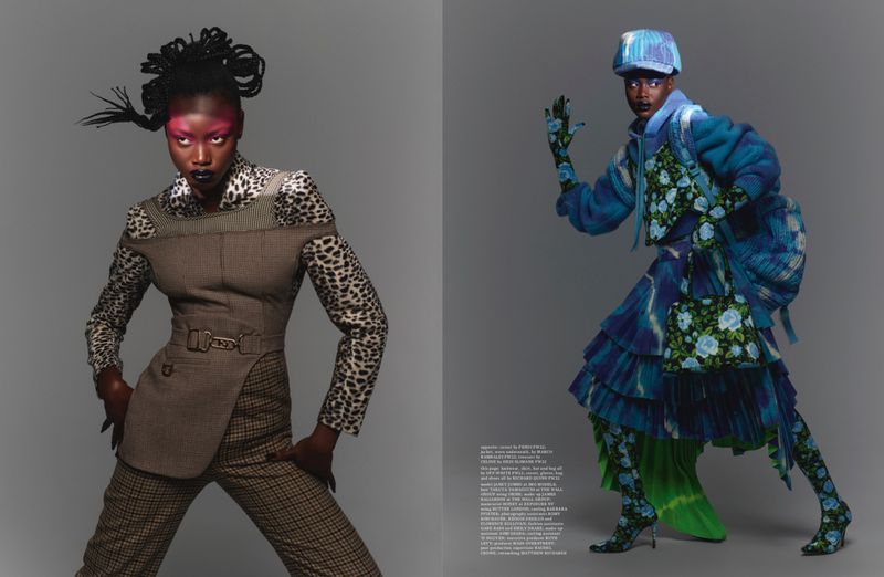 Janet Jumbo wears Thom Browne (HEROINE Magazine)