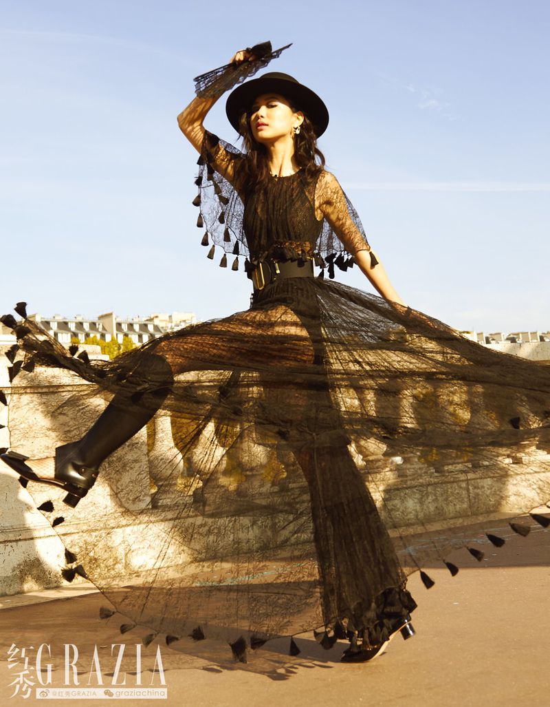 Estelle Chen in Paris (Grazia China)