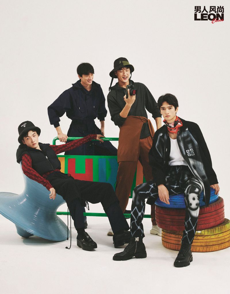 Four generations of Male models in China (LEON China Magazine)