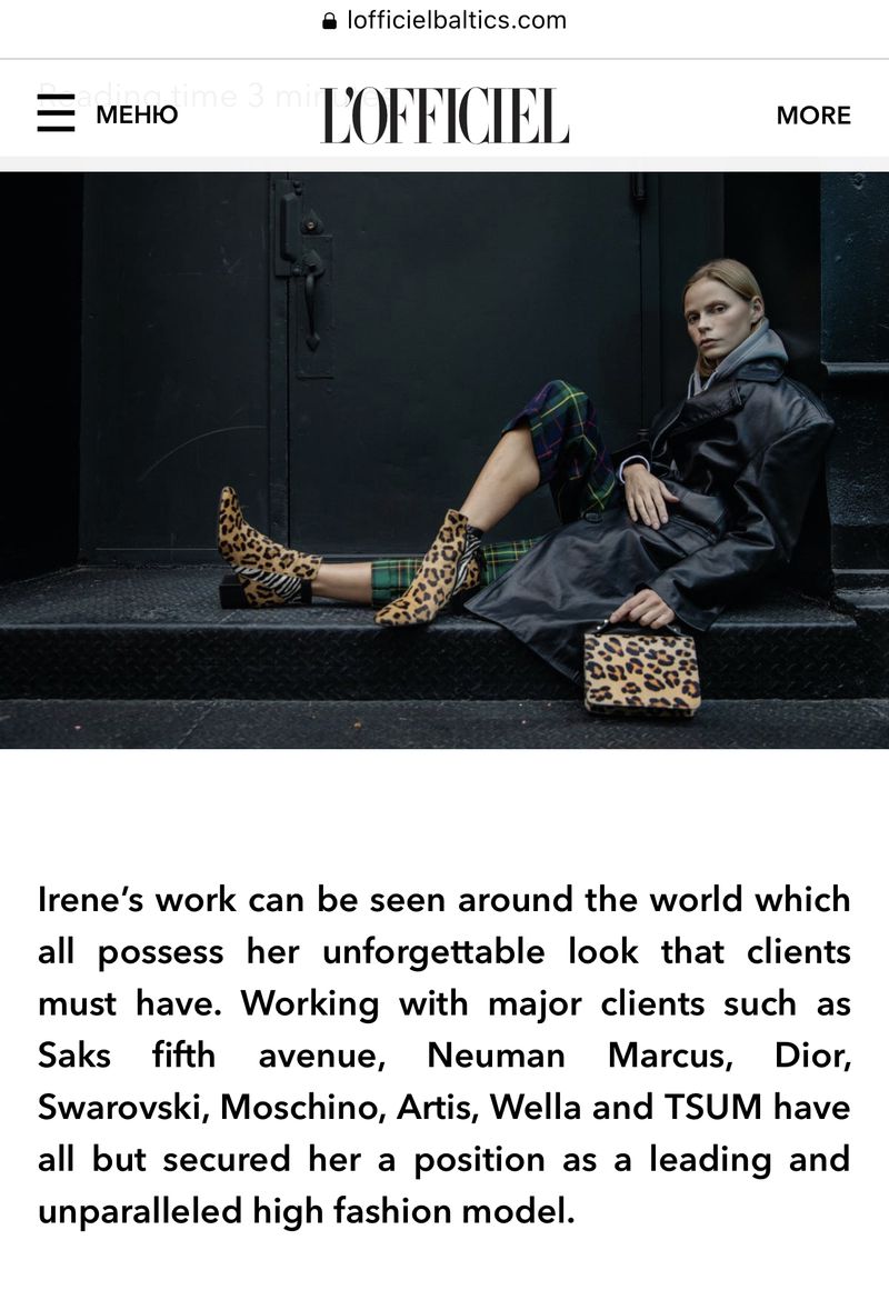 Meet Irene Stepanenko by Ekaterina Belinskaya (L'Officiel Baltics)