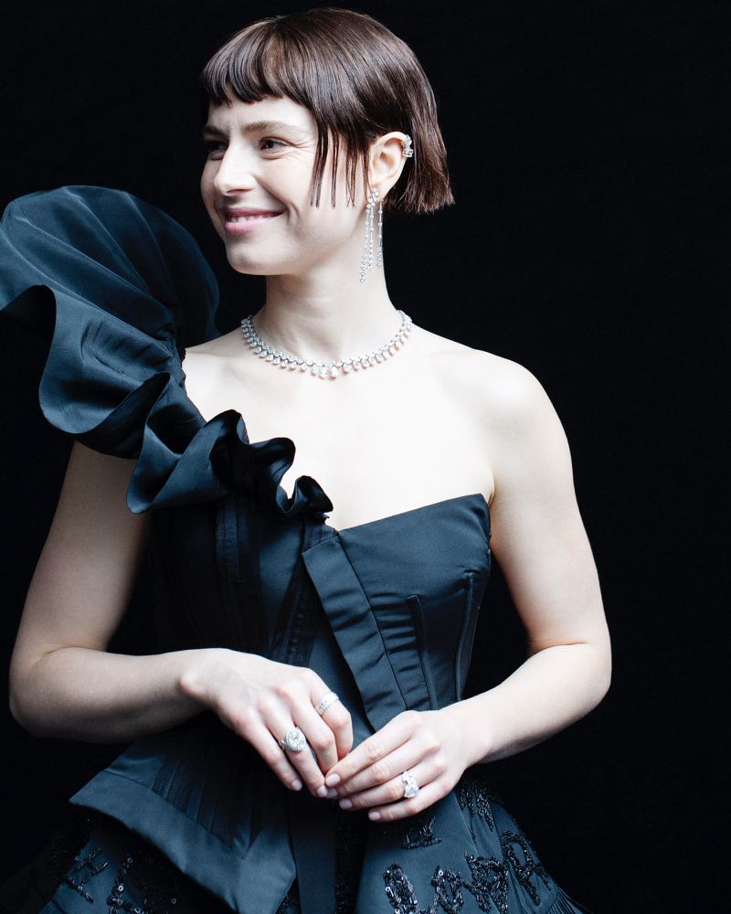 Jessie Buckley at BAFTAS (Harper's Bazaar UK)