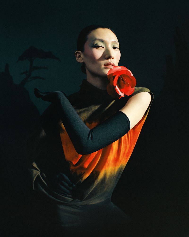 Lina Zhang Chivalrous charm (Marie Claire China)