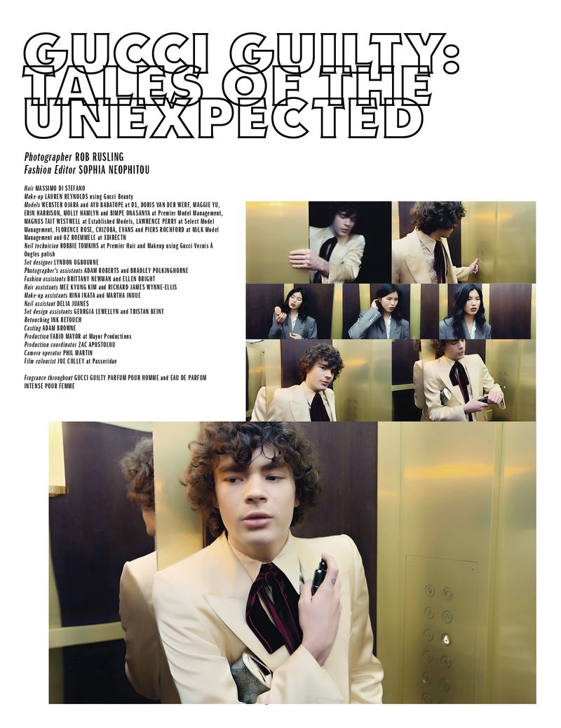 GUCCI GUILTY: TALES OF THE UNEXPECTED (10 Men Magazine)