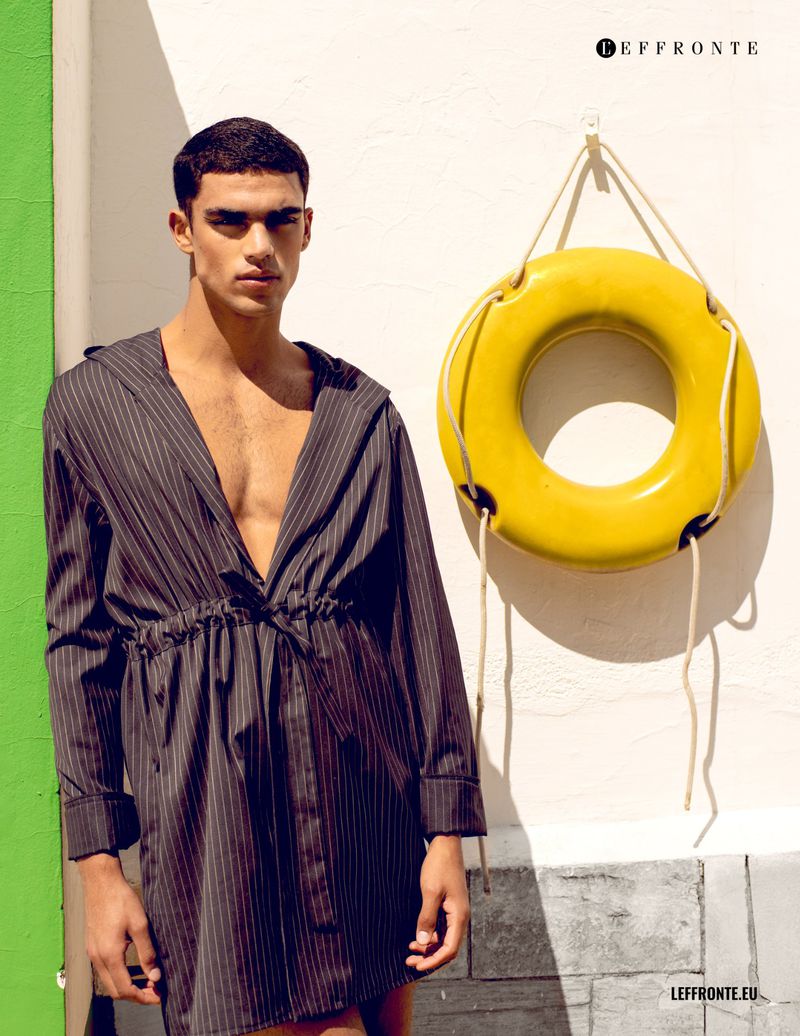 Pool boy by Thais Cunha for Leffronte Journal Paris (Various Editorials)