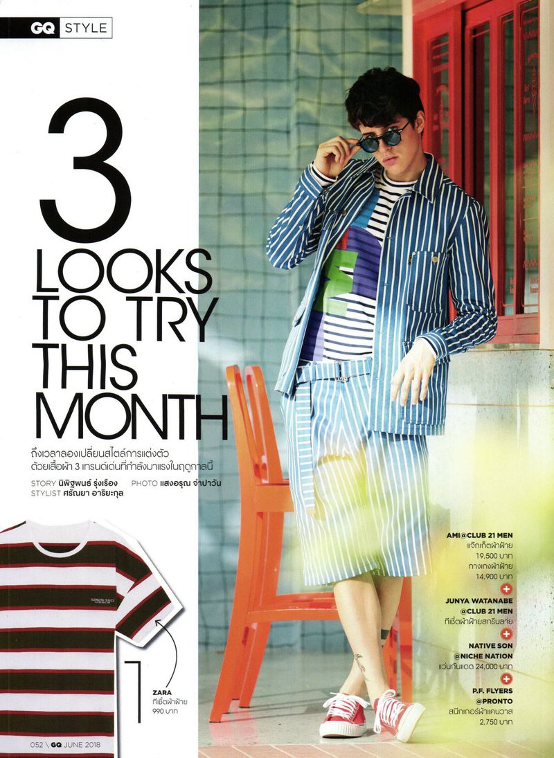 Tobia Collodo - 3 looks to try this month by Saeng Arun Champawan (GQ ...